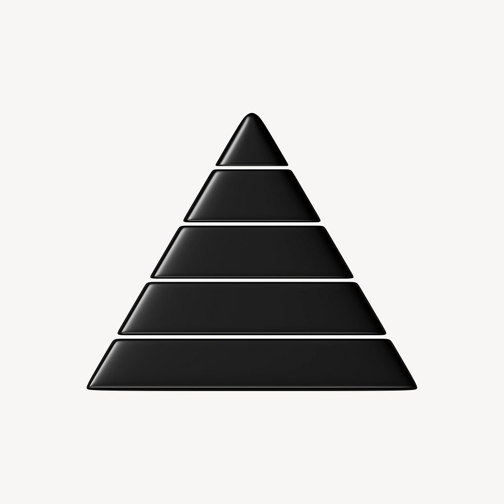 Black pyramid chart graph 3d | Free Photo - rawpixel