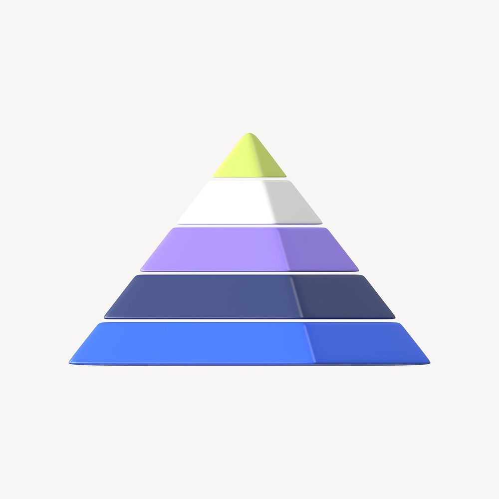 Colorful pyramid graph chart 3d | Premium Photo - rawpixel
