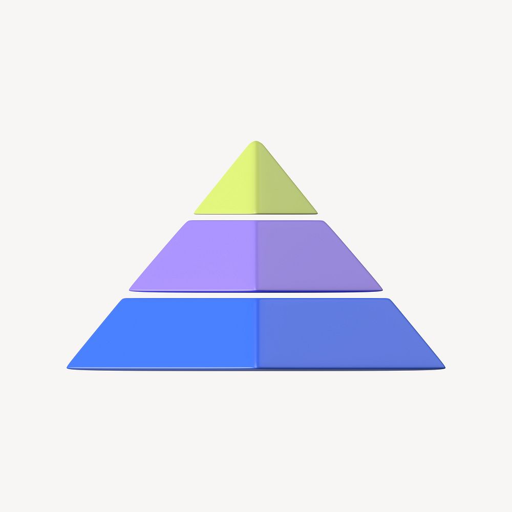Colorful pyramid graph chart 3d | Premium Photo - rawpixel
