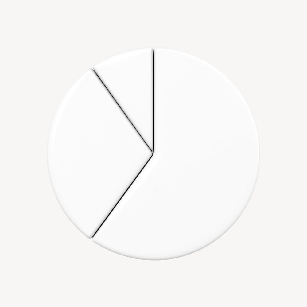 White pie chart business graph | Premium Photo - rawpixel