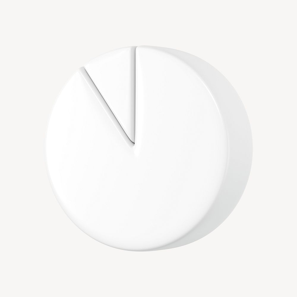 White pie chart business graph, | Premium PSD - rawpixel