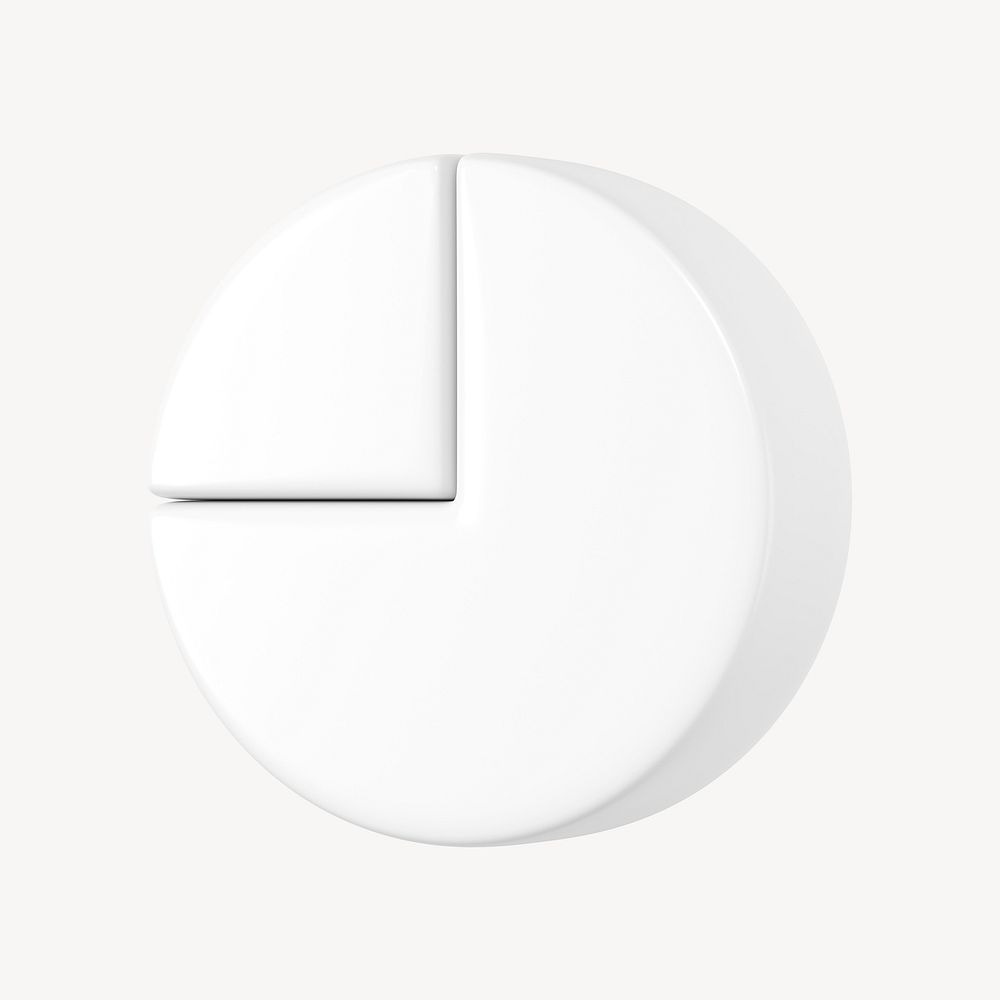 White pie chart business graph | Free Photo - rawpixel