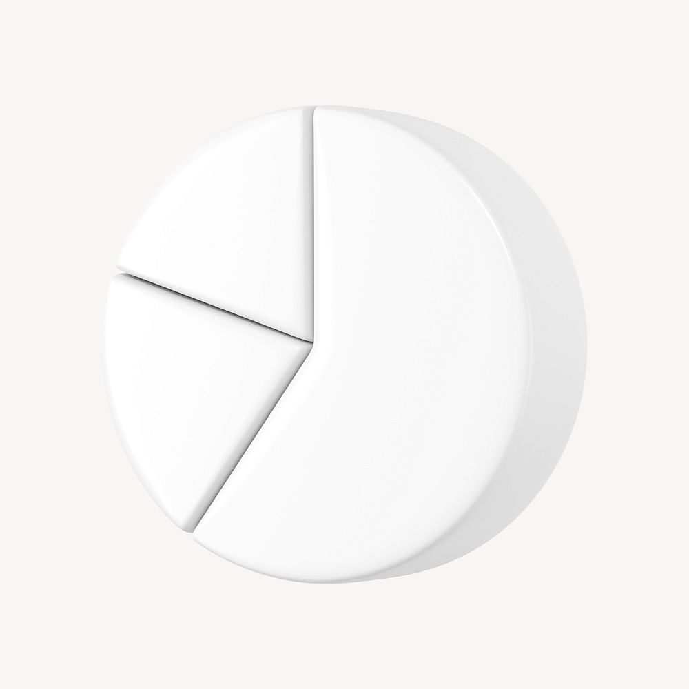 White pie chart business graph | Premium Photo - rawpixel