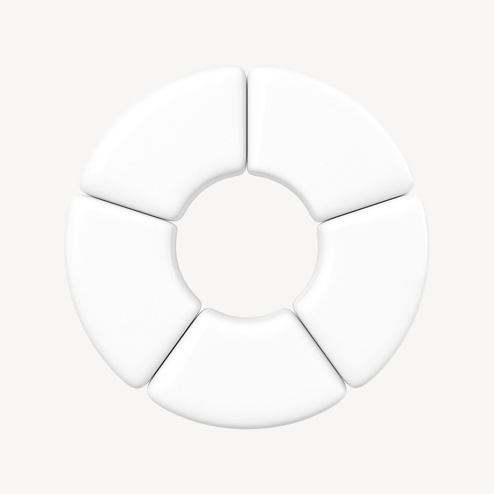 Circular chart graph, 3D business | Premium PSD - rawpixel