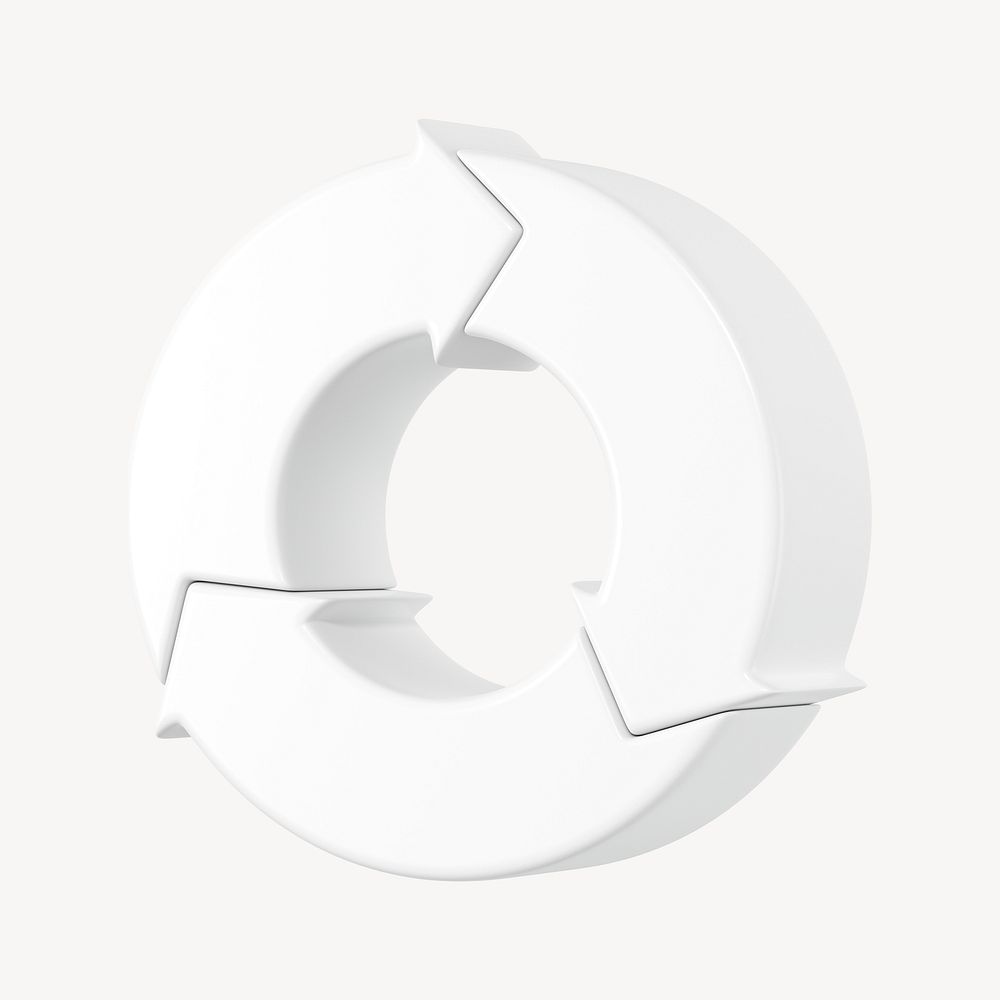 White circle chart graph, 3D | Premium PSD - rawpixel