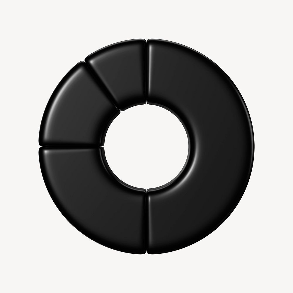 Black circle chart graph 3d | Premium Photo - rawpixel
