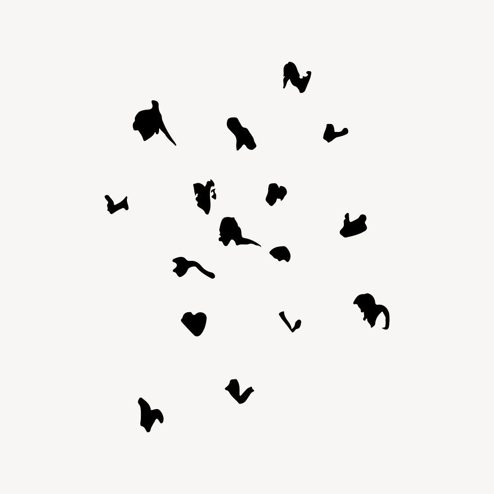 Black dots doodle clipart vector | Premium Vector - rawpixel