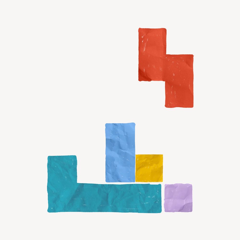 Block game illustration, paper texture | Premium Photo - rawpixel