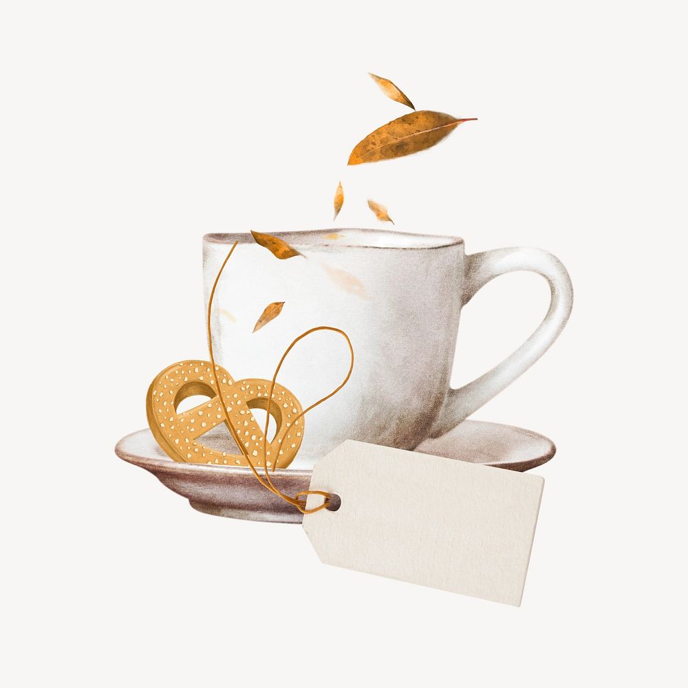 Autumn coffee aesthetic collage element | Premium Photo Illustration ...