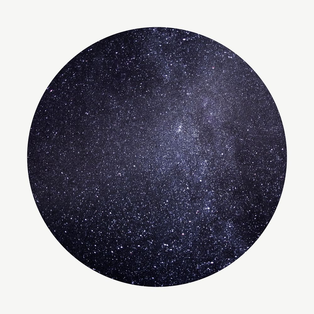 Galaxy round badge clipart psd | Premium PSD - rawpixel
