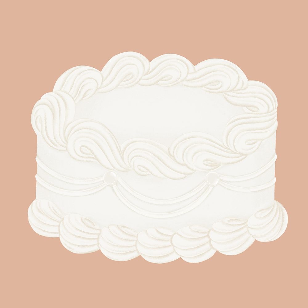 White wedding cake, celebration graphic | Free Photo Illustration ...