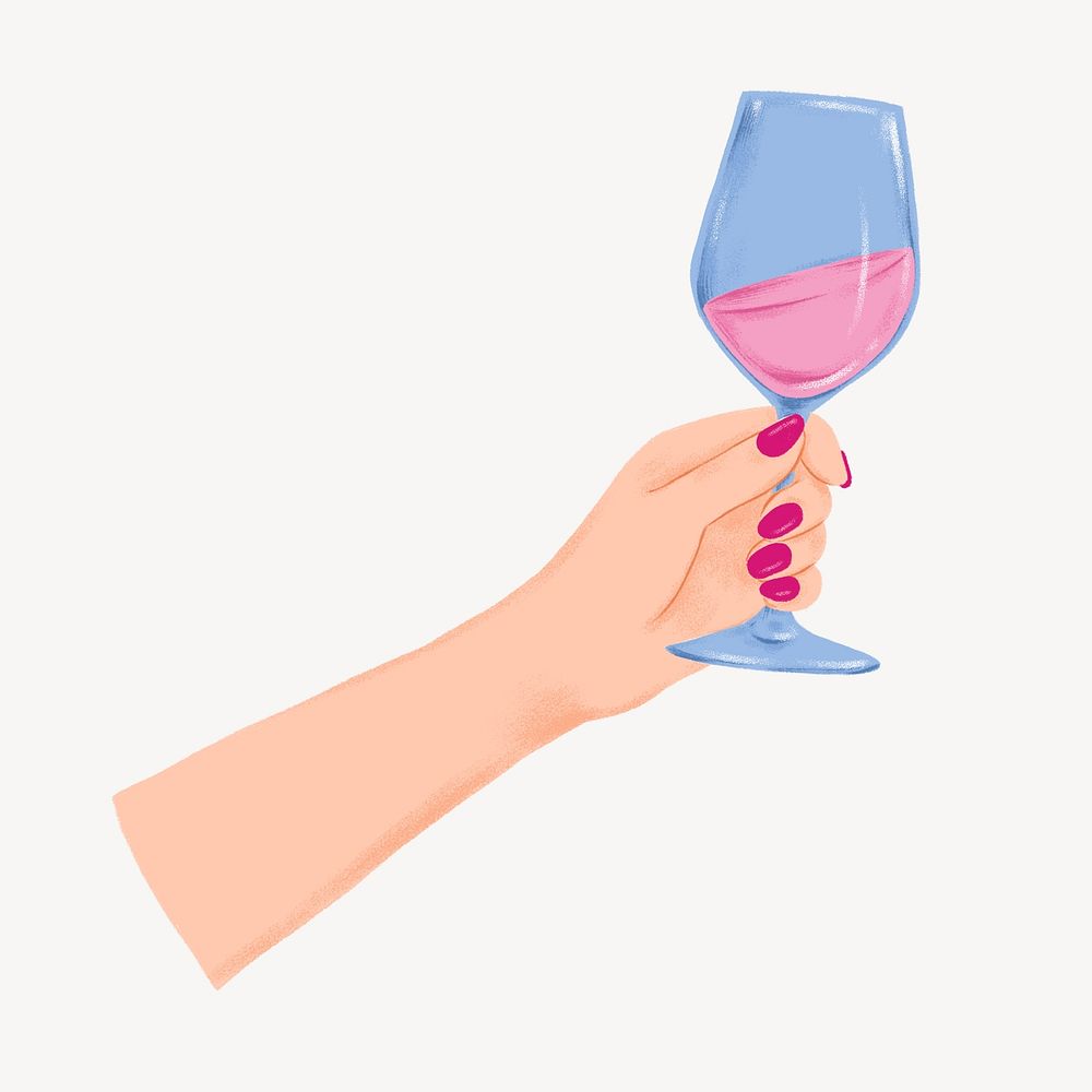 Hand raising wine glass, party | Photo - rawpixel