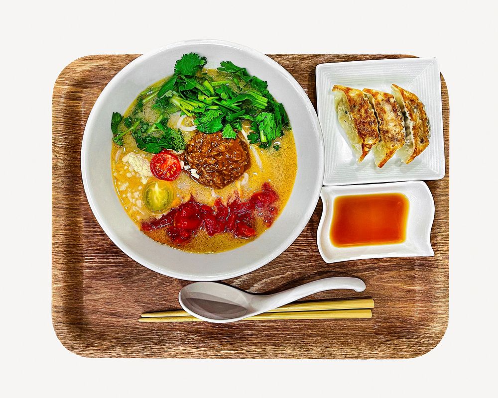 Japanese Ramen & Gyoza collage | Premium PSD - rawpixel