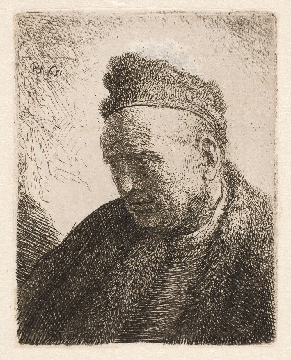 Man's head.Rembrandt's father Rembrandt van | Free Photo Illustration ...