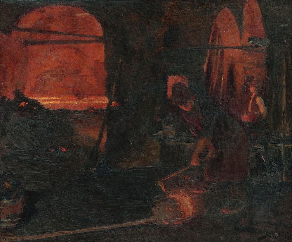 Scene from the smithy | Free Photo Illustration - rawpixel