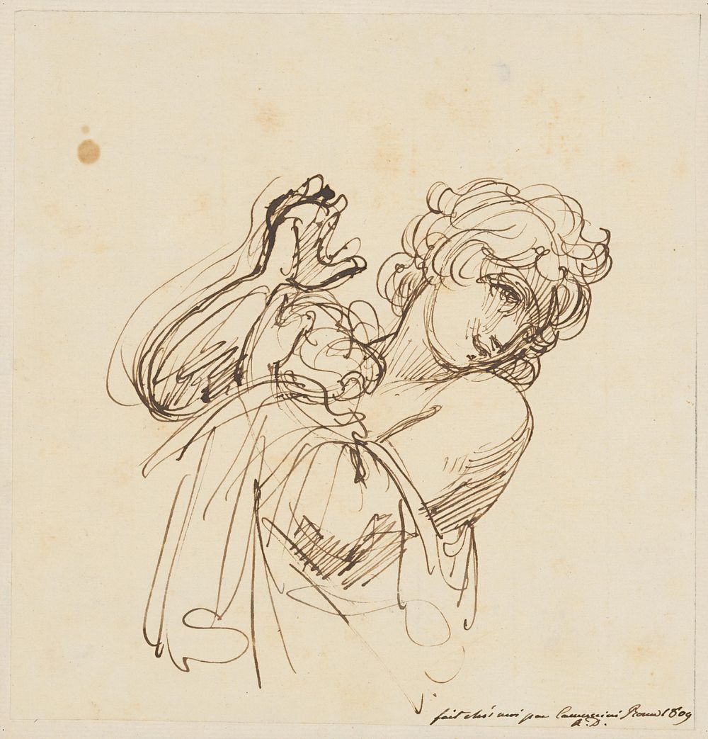 Study of female portrait | Free Photo Illustration - rawpixel