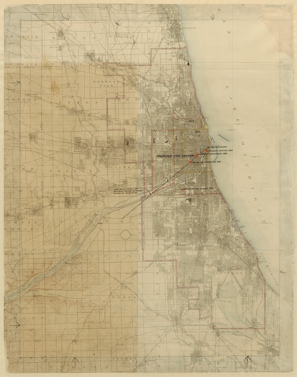 Plan Chicago, Chicago, Illinois, Diagram | Free Photo Illustration ...