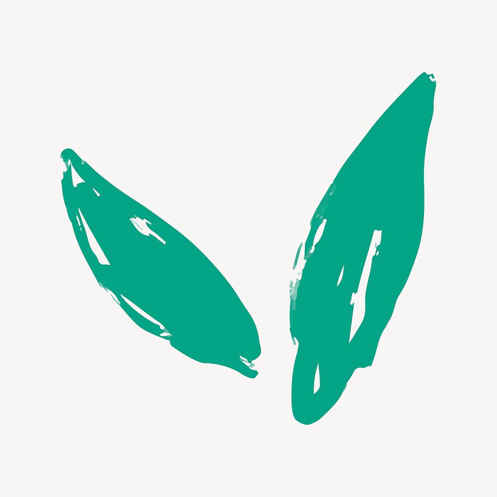 Abstract leaf collage element vector | Premium Vector - rawpixel