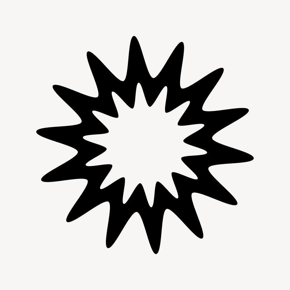 Starburst shape collage element | Free Photo - rawpixel