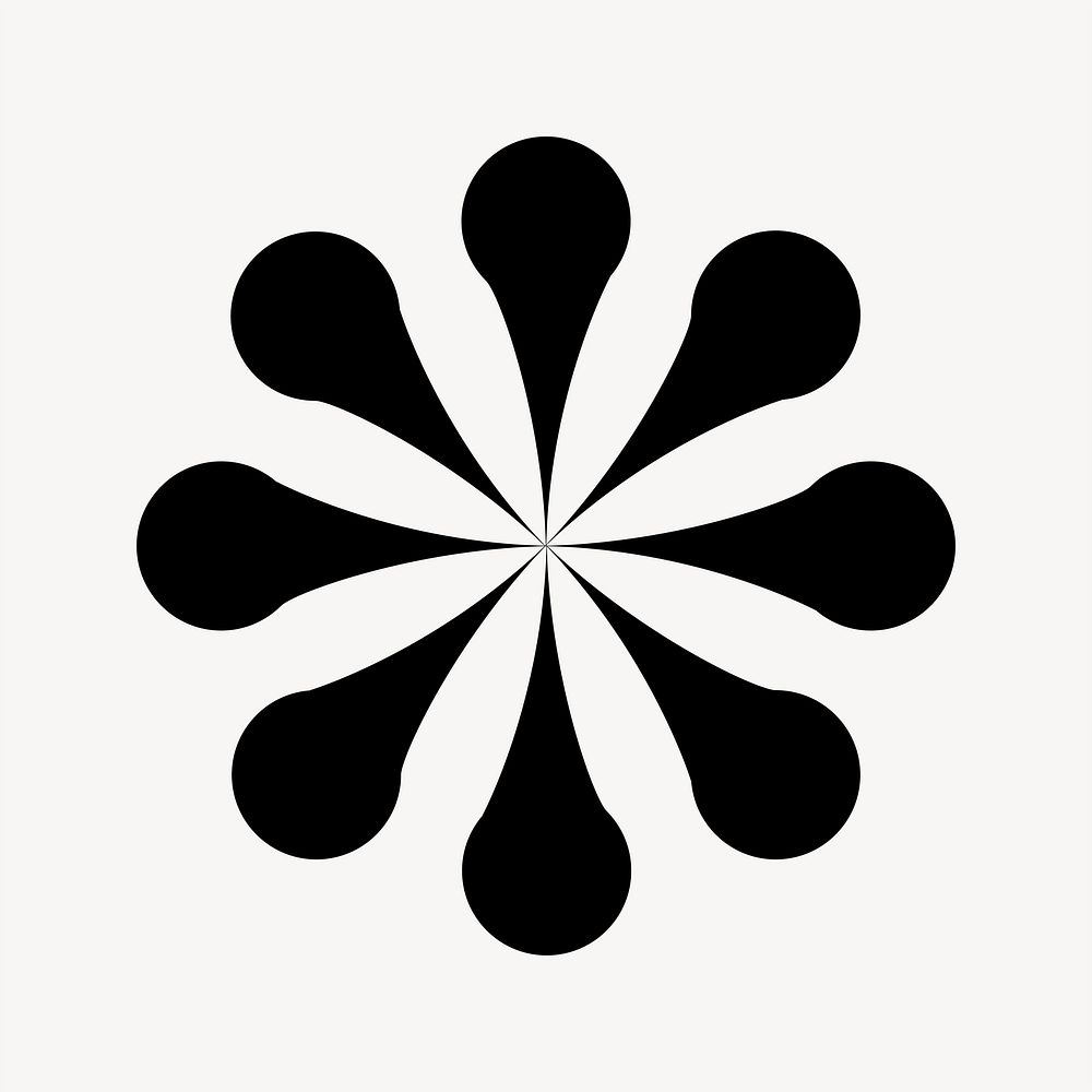 Flower shape collage element | Free Photo - rawpixel