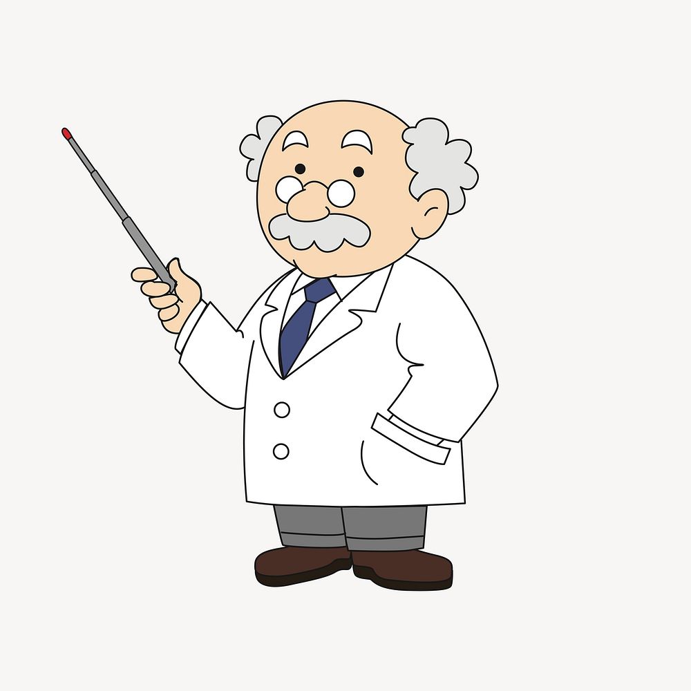 Professor illustration. | Free Photo Illustration - rawpixel