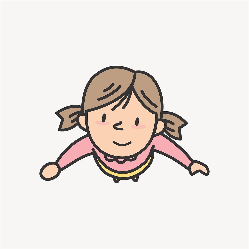 Girl illustration. | Free Photo Illustration - rawpixel