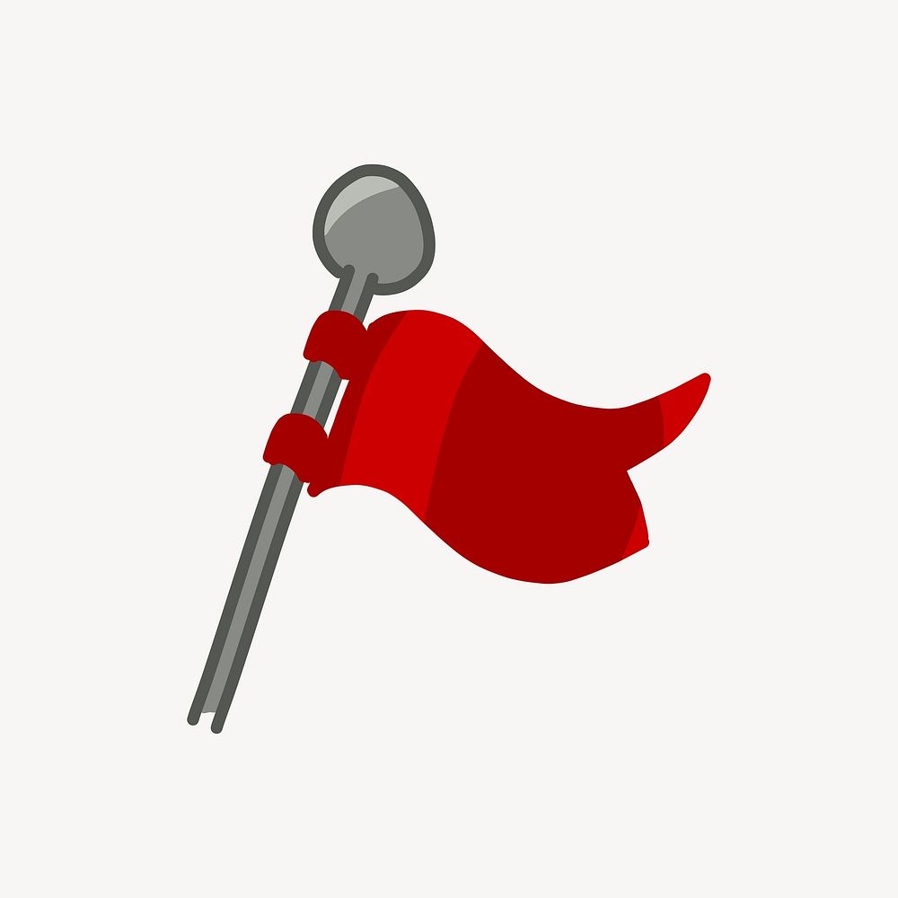 Red flag illustration. Free public | Free Photo - rawpixel