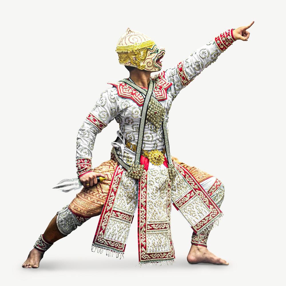 Hanuman Khon dance collage element, | Premium PSD - rawpixel