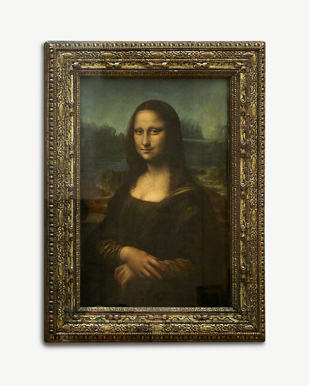 Mona Lisa frame collage element | Premium PSD - rawpixel