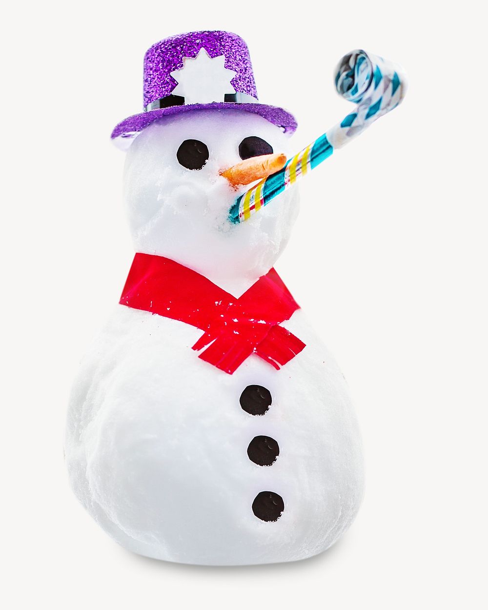 Party snowman collage element, isolated | Free Photo - rawpixel