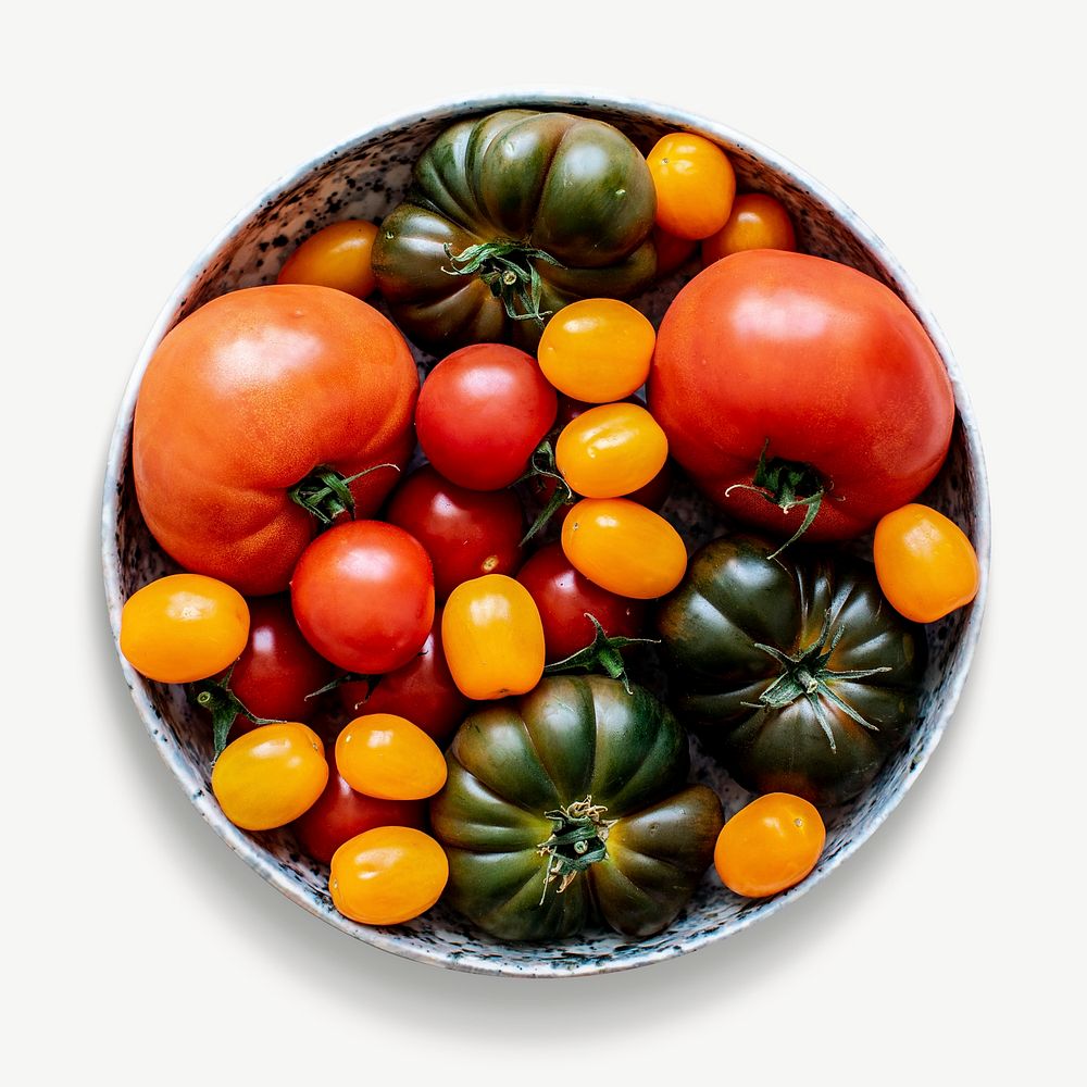 Colorful tomato collage element, food | Premium PSD - rawpixel
