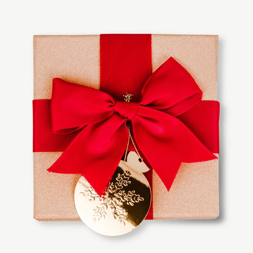 Christmas gift box collage element | Premium PSD - rawpixel