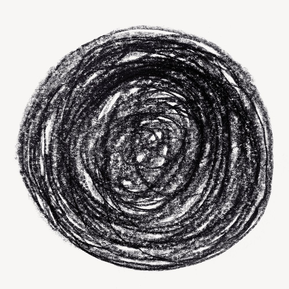 Round pencil scratch isolated design | Free Photo - rawpixel