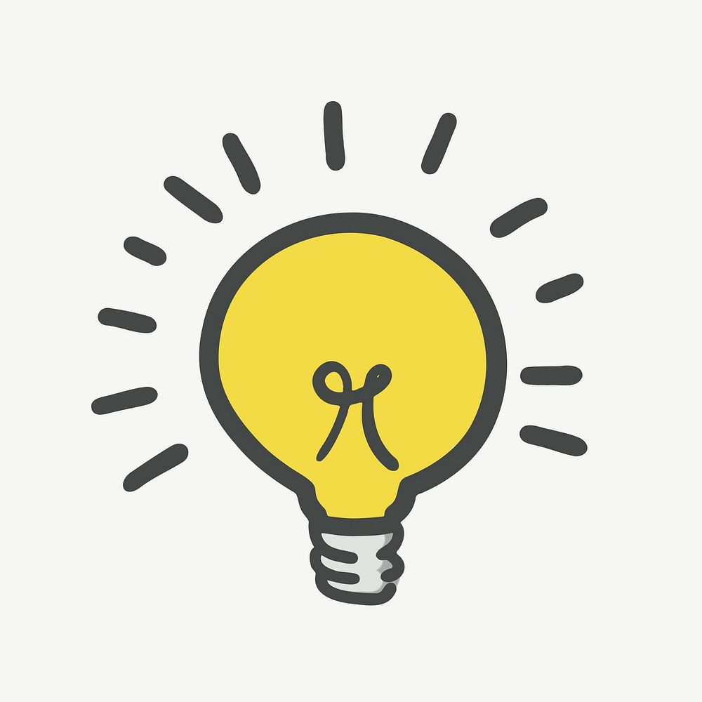 Light bulb collage element psd | Premium PSD - rawpixel