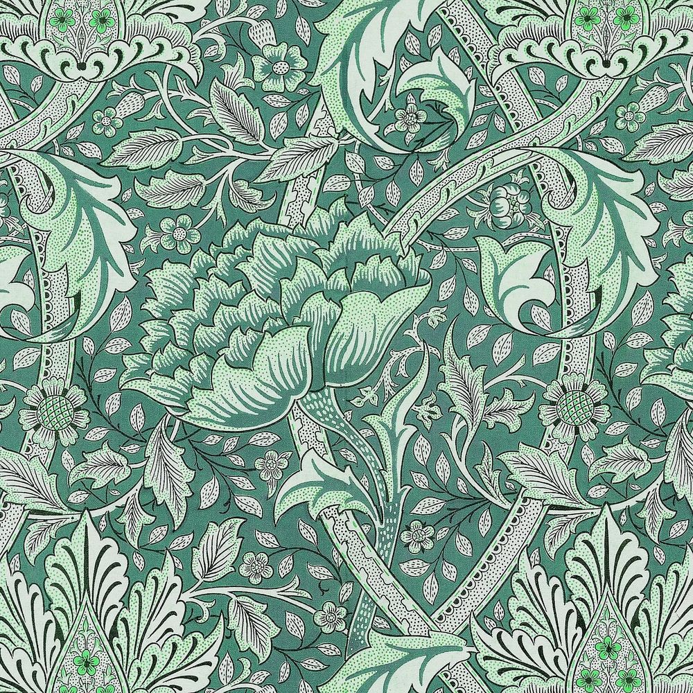 William Morris' Windrush background, vintage | Premium Photo ...