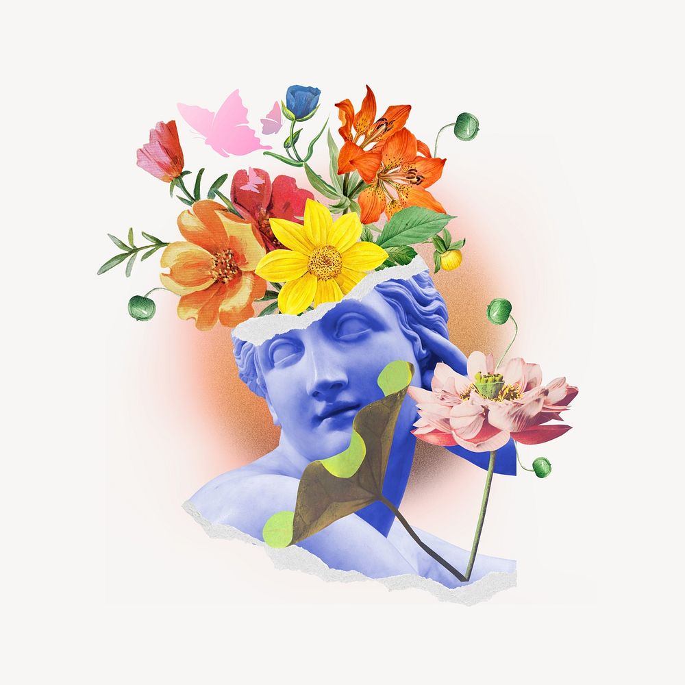 Beautiful mind mixed media illustration | Premium Photo Illustration ...