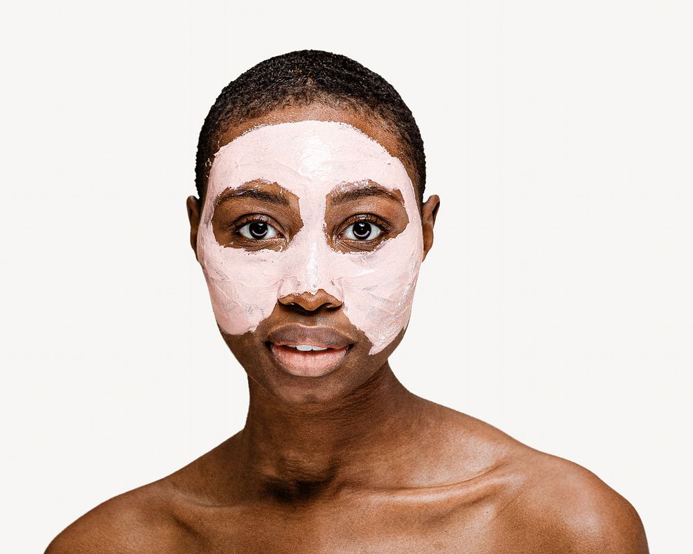 Woman clay mask isolated image | Premium Photo - rawpixel
