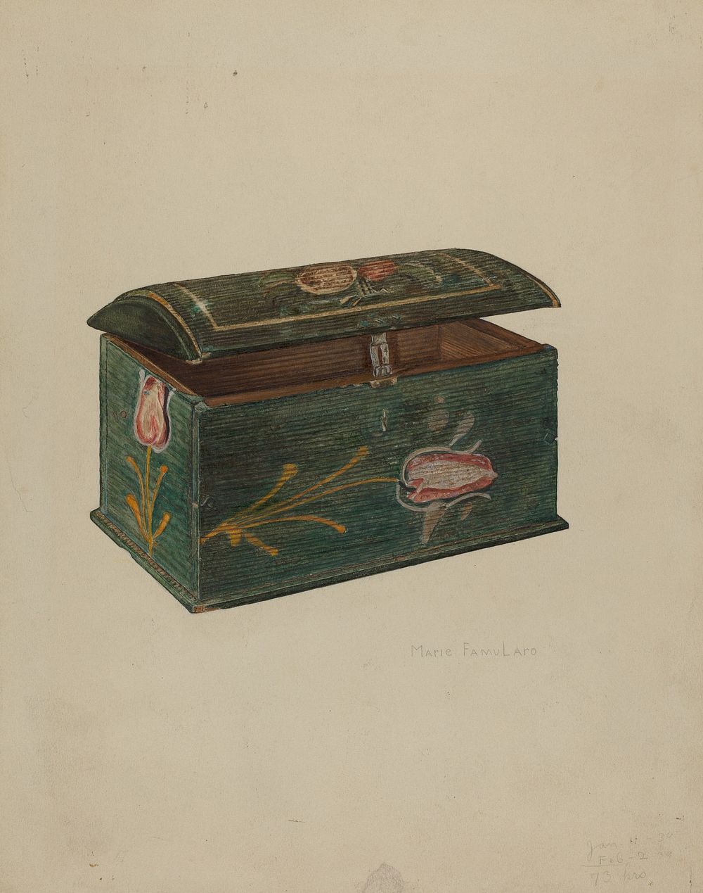 Trinket Box (1939) Marie Famularo | Free Photo Illustration - rawpixel