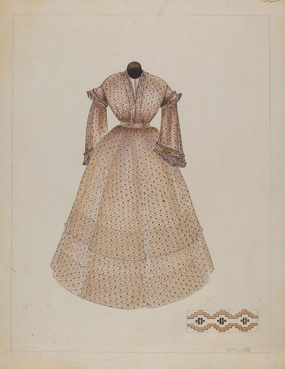 Dress (c. 1937) Edith Miller | Free Photo Illustration - rawpixel