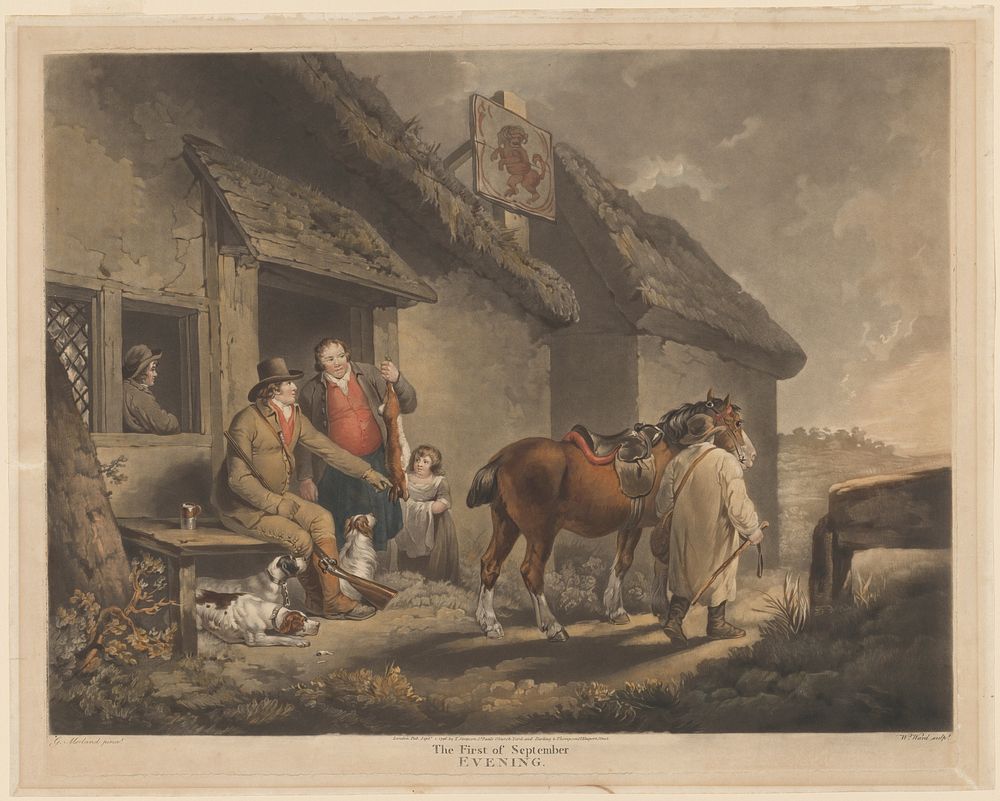 First September, Evening (published 1796) | Free Photo Illustration ...