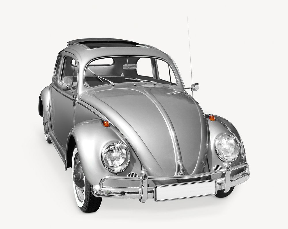 Retro metallic car isolated image | Free Photo - rawpixel
