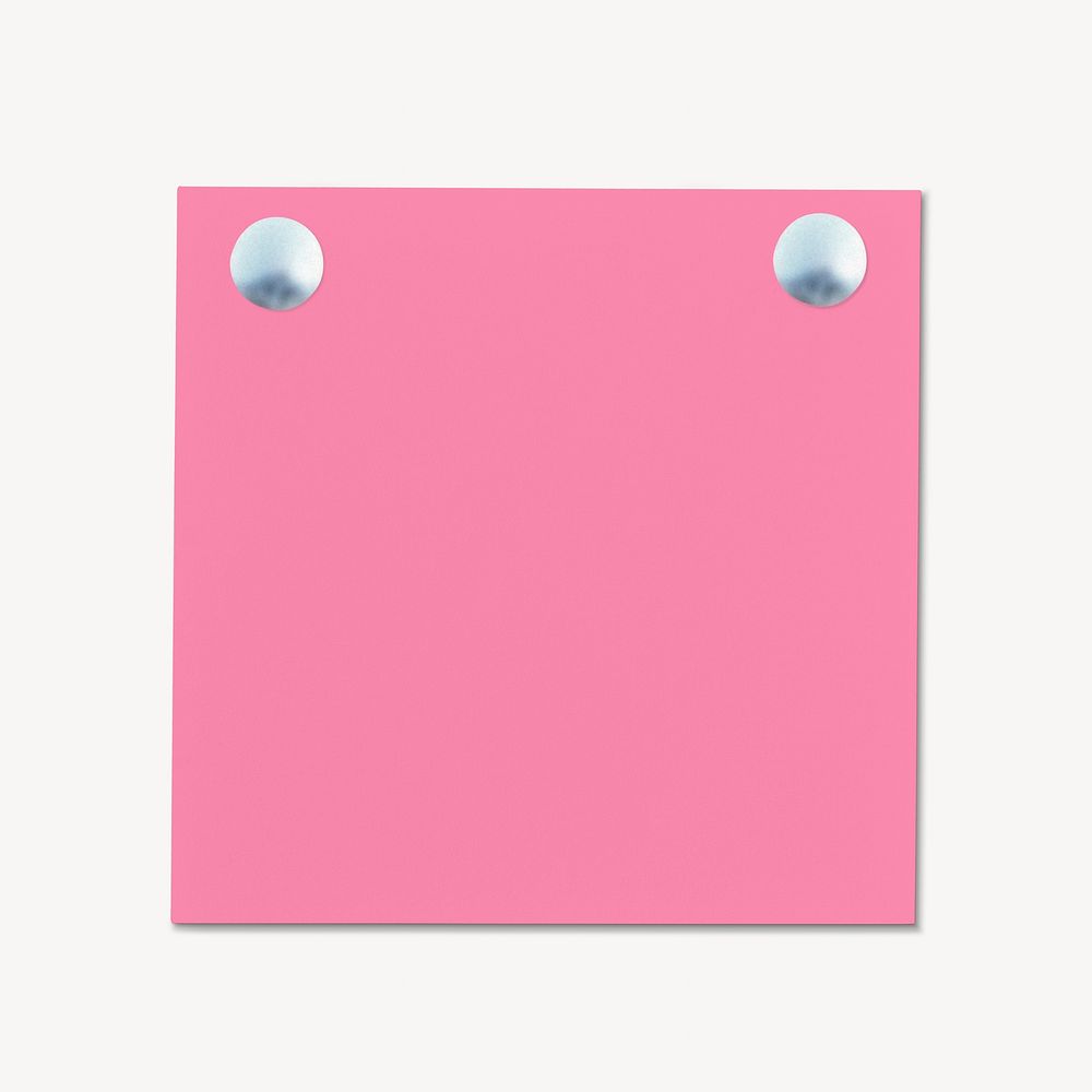 Pink sticky note isolated design | Premium Photo - rawpixel