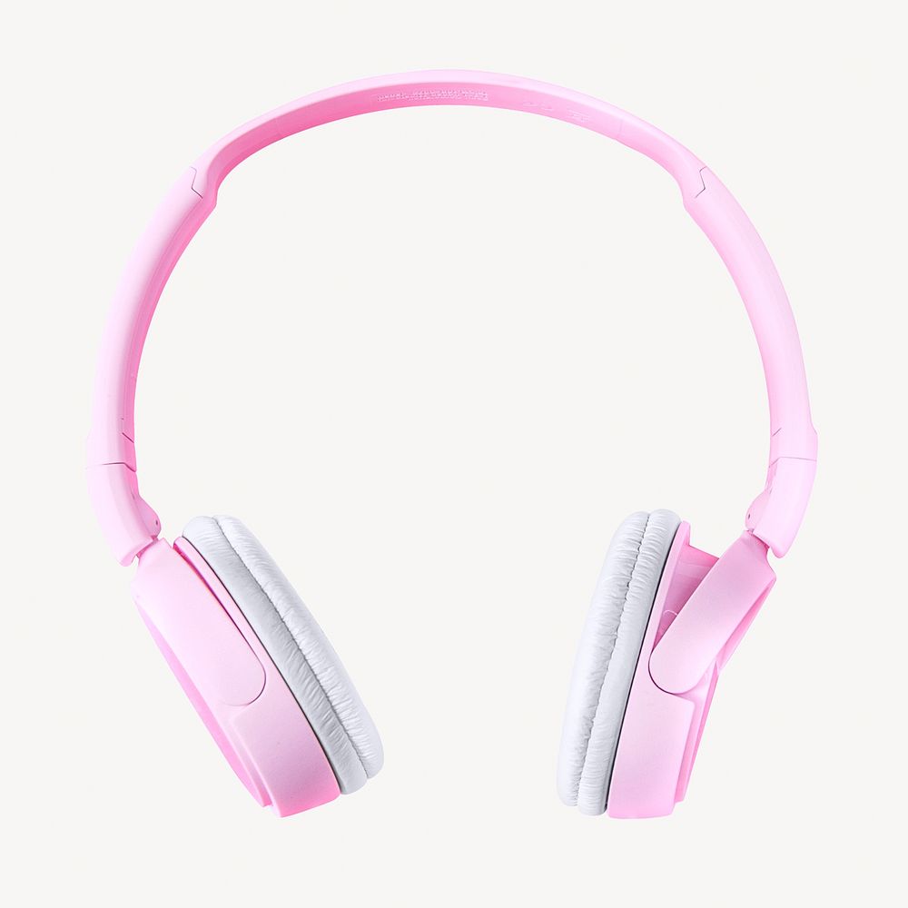 Pink wireless headphones collage element | Free Photo - rawpixel