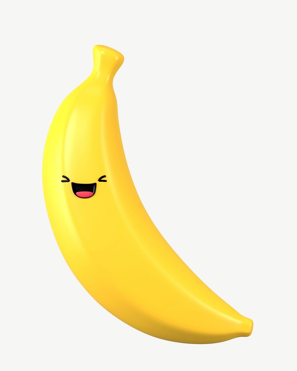 3D smiling banana, emoticon illustration | Premium PSD - rawpixel