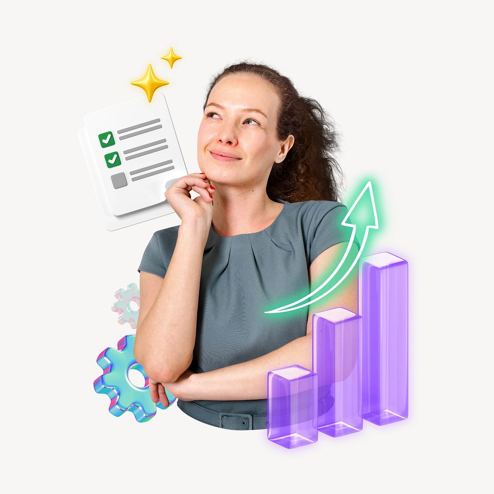 Business profit increase plan, white | Premium Photo - rawpixel