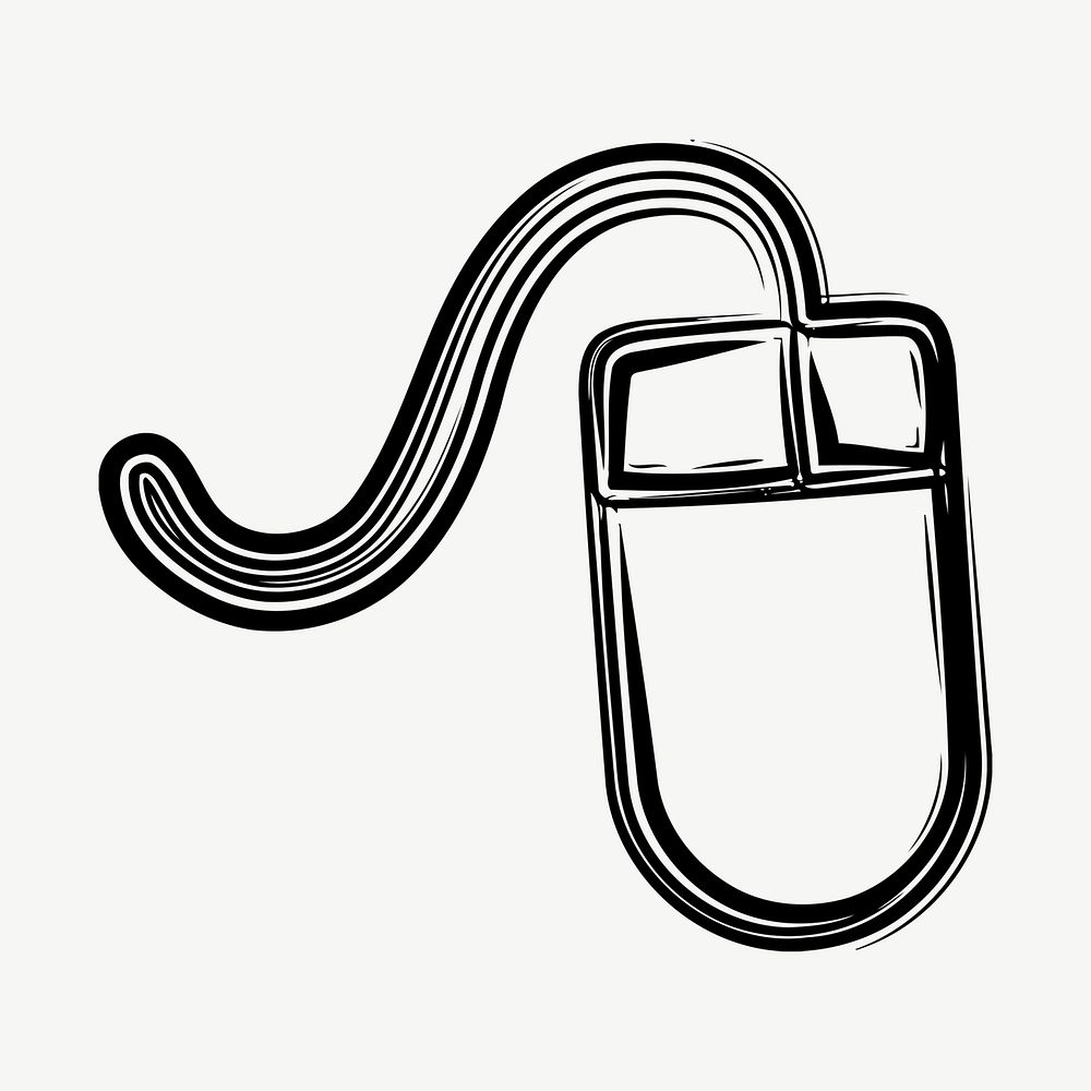 Computer mouse clipart illustration psd. | Free PSD - rawpixel