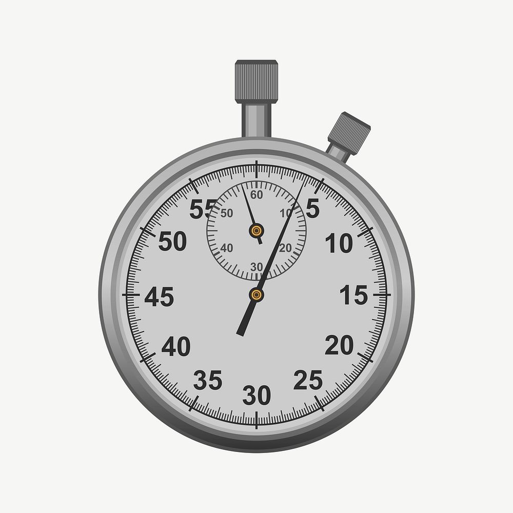 Stopwatch clipart illustration psd. | Free PSD - rawpixel