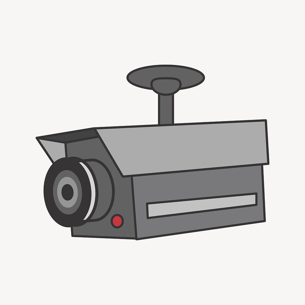 CCTV camera clip art vector | Free Vector - rawpixel