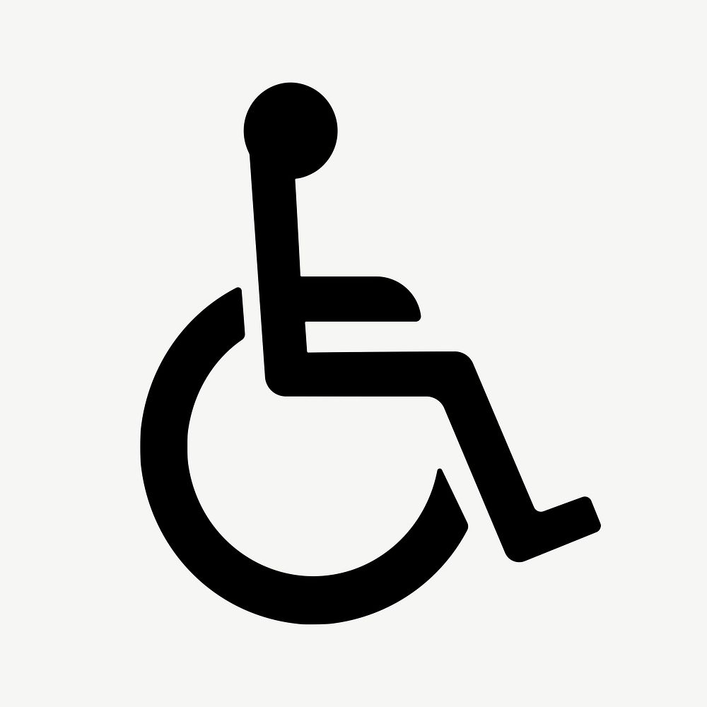 Wheelchair symbol clipart illustration psd. | Free PSD - rawpixel
