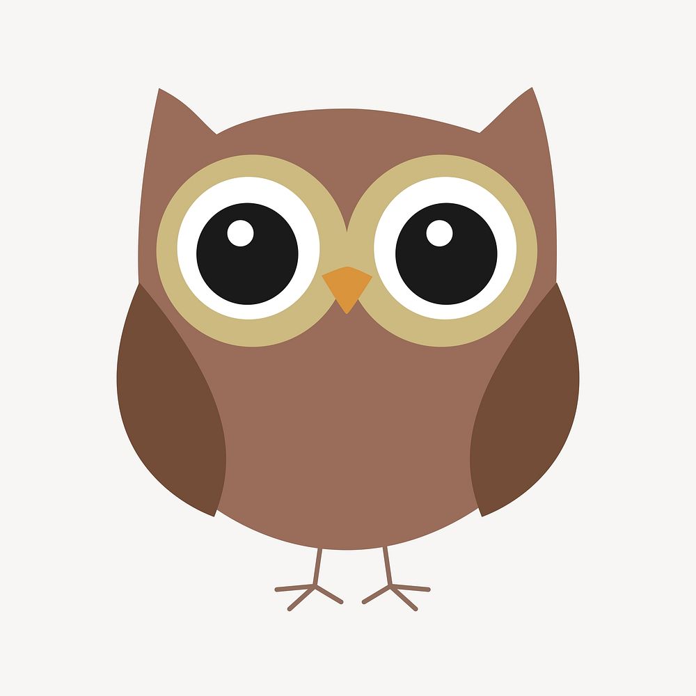 Owl clipart illustration vector | Free Vector - rawpixel